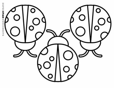 Ladybug Template (Free Printables) - Superstar Worksheets
