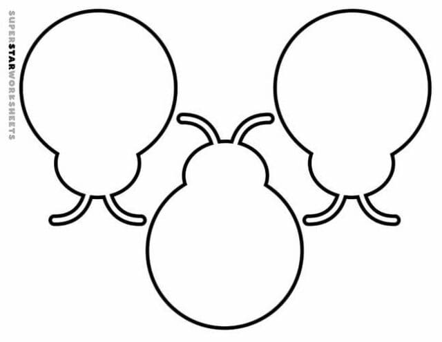 Ladybug Template (Free Printables) - Superstar Worksheets