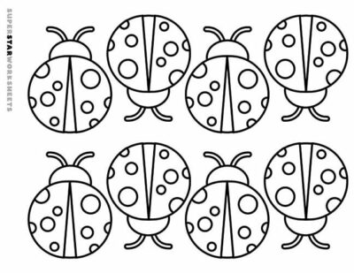 Ladybug Template (Free Printables) - Superstar Worksheets