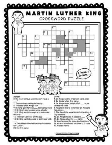 Martin Luther King Jr Worksheets (Free Printables) - Superstar Worksheets