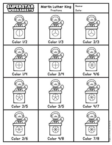 Martin Luther King Jr Worksheets - Superstar Worksheets