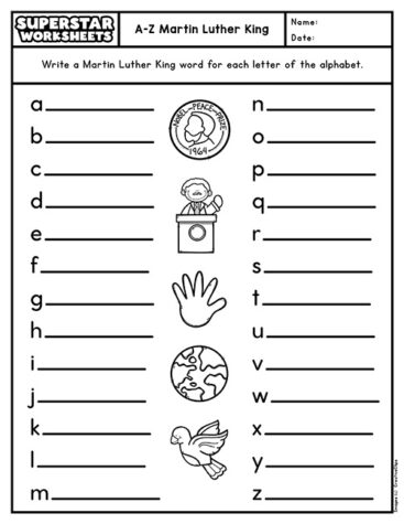 Martin Luther King Jr Worksheets - Superstar Worksheets