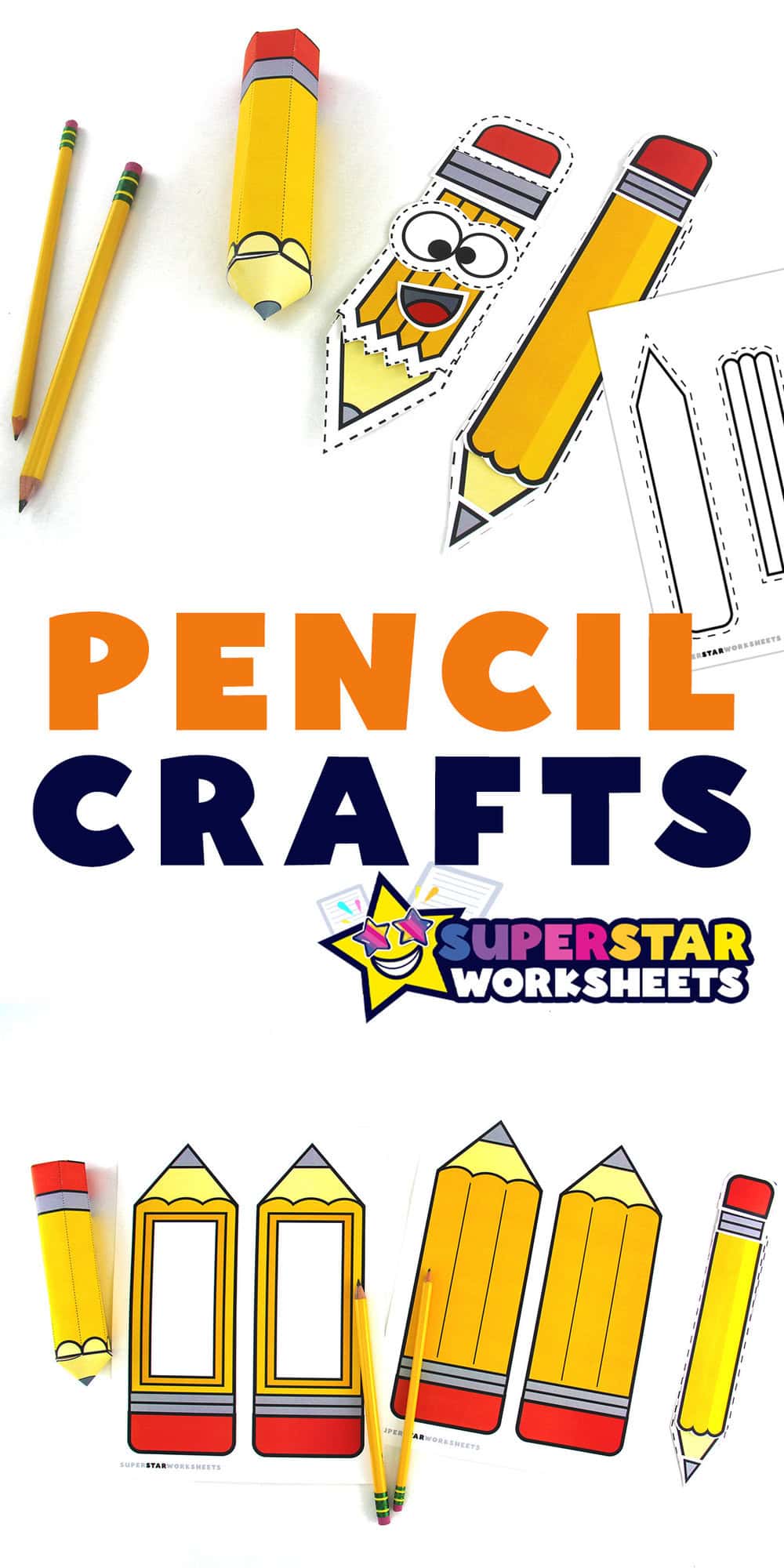 Pencil Template (Free Printables) - Superstar Worksheets