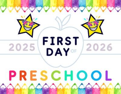 First Day of School Sign (Free Printables) - Superstar Worksheets