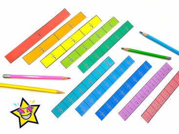 Fraction Strips - Superstar Worksheets