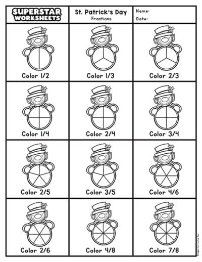 St Patrick's Day Worksheets - Superstar Worksheets
