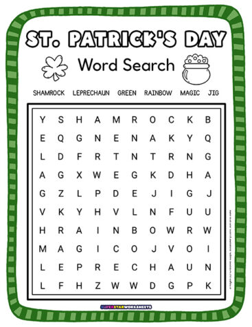 St Patrick's Day Worksheets - Superstar Worksheets
