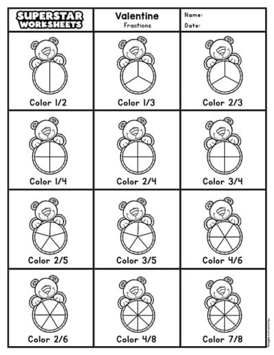 Valentine's Day Worksheets (Free Printables) - Superstar Worksheets