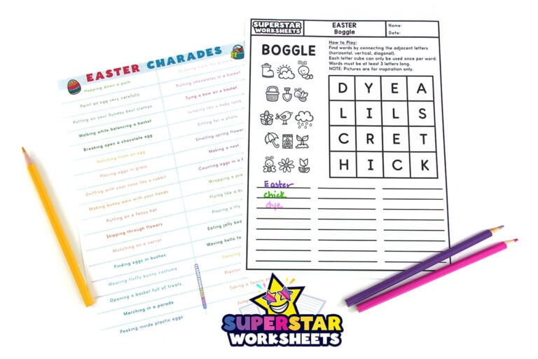 Easter Worksheets (Free Printables) - Superstar Worksheets