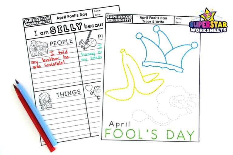 April Fool's Day Worksheets (Free Printables) - Superstar Worksheets