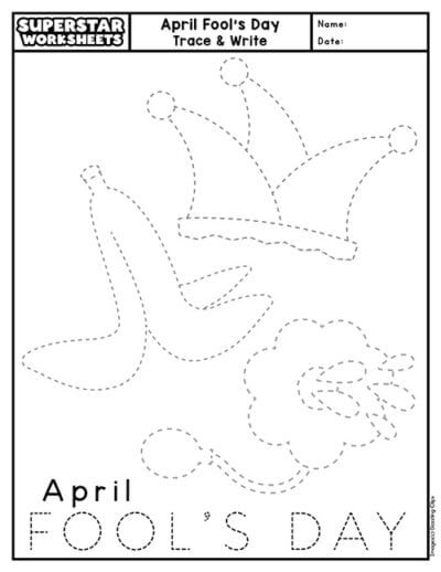April Fool's Day Worksheets (Free Printables) - Superstar Worksheets