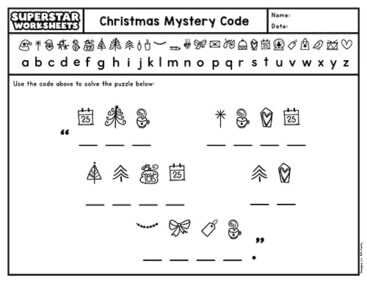 Christmas Worksheets (Free Printables) - Superstar Worksheets