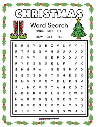 Christmas Worksheets (Free Printables) - Superstar Worksheets