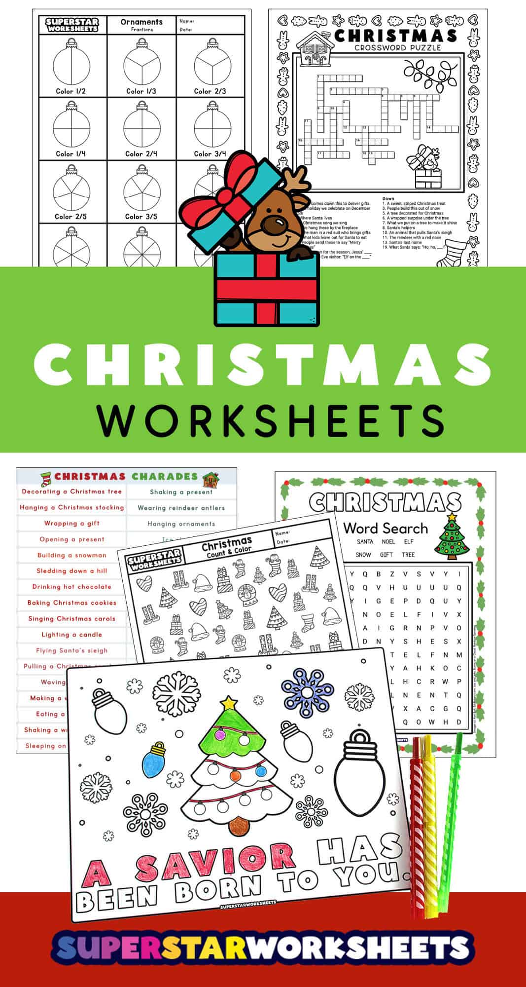 Christmas Worksheets - Superstar Worksheets