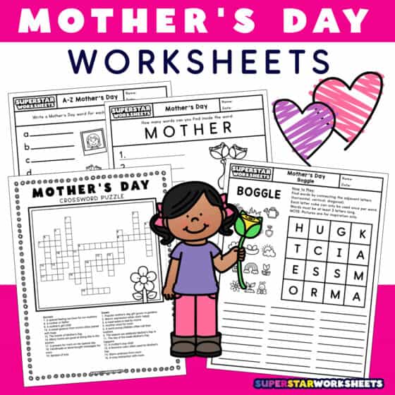 Mother's Day Worksheets - Superstar Worksheets