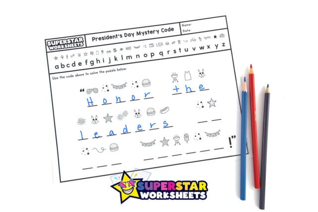 Presidents Day Worksheets (Free Printables) - Superstar Worksheets