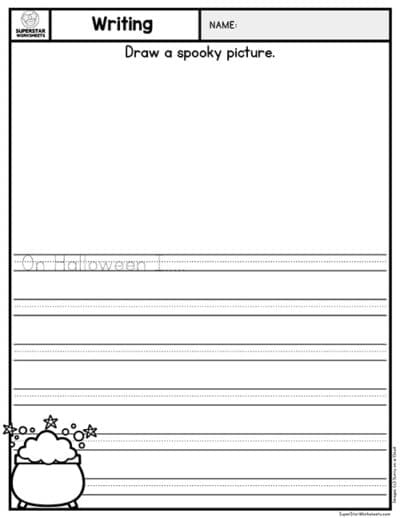Halloween Worksheets (Free Printables) - Superstar Worksheets