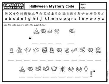 Halloween Worksheets - Superstar Worksheets