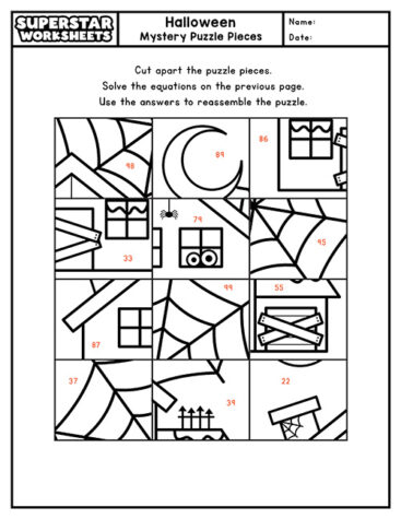 Halloween Worksheets (Free Printables) - Superstar Worksheets