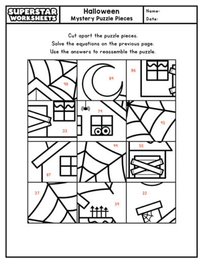 Halloween Worksheets - Superstar Worksheets