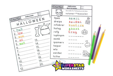 Halloween Worksheets (Free Printables) - Superstar Worksheets