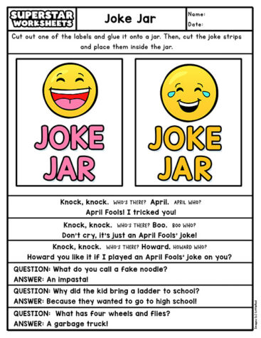April Fool's Day Worksheets (Free Printables) - Superstar Worksheets