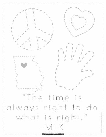 Martin Luther King Jr Worksheets (Free Printables) - Superstar Worksheets