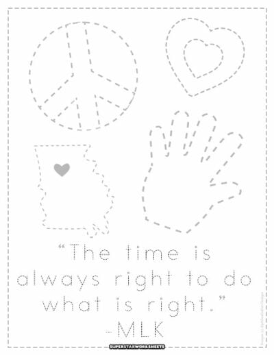 Martin Luther King Jr Worksheets - Superstar Worksheets