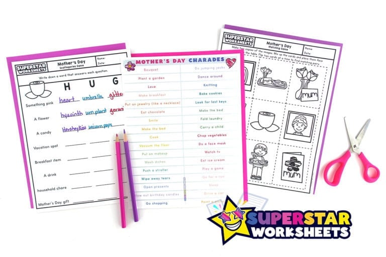 Mother's Day Worksheets (Free Printables) - Superstar Worksheets