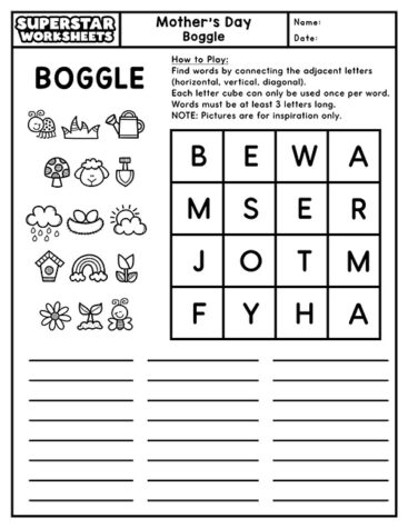 Mother's Day Worksheets - Superstar Worksheets