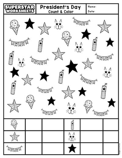 Presidents Day Worksheets - Superstar Worksheets