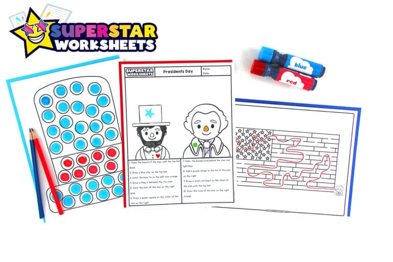 Presidents Day Worksheets (Free Printables) - Superstar Worksheets