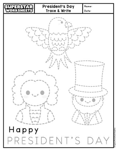 Presidents Day Worksheets - Superstar Worksheets