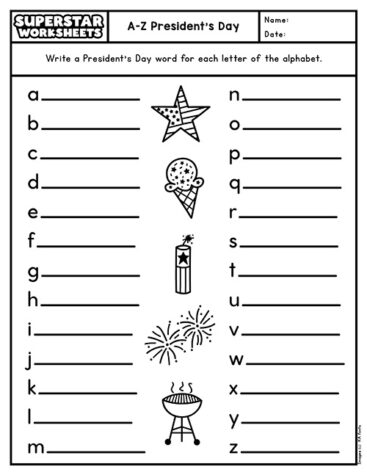 Presidents Day Worksheets - Superstar Worksheets