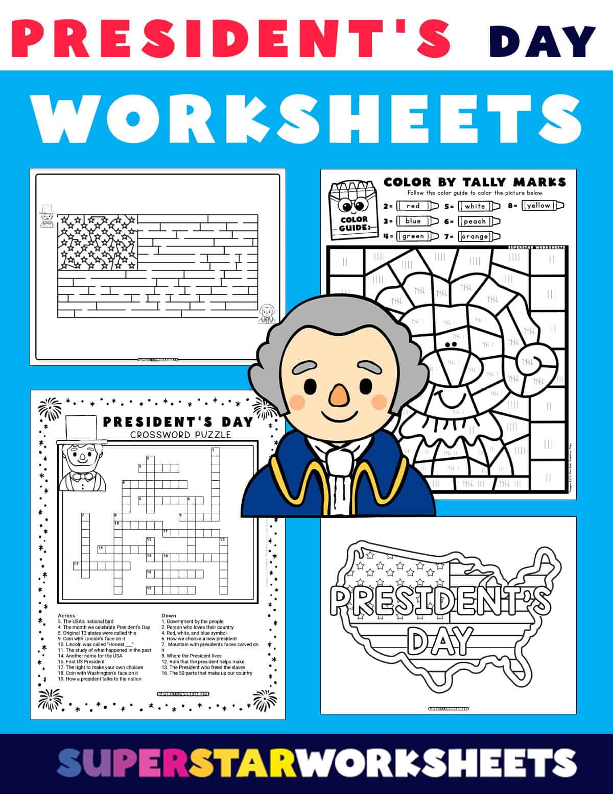Presidents Day Worksheets - Superstar Worksheets
