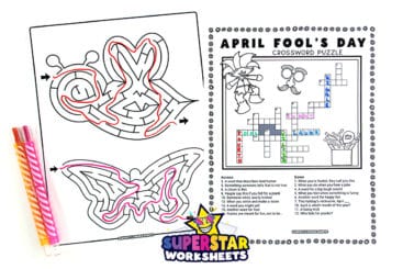 April Fool's Day Worksheets - Superstar Worksheets