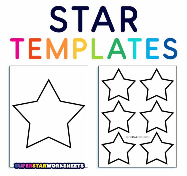Star Template (Free Printables) - Superstar Worksheets