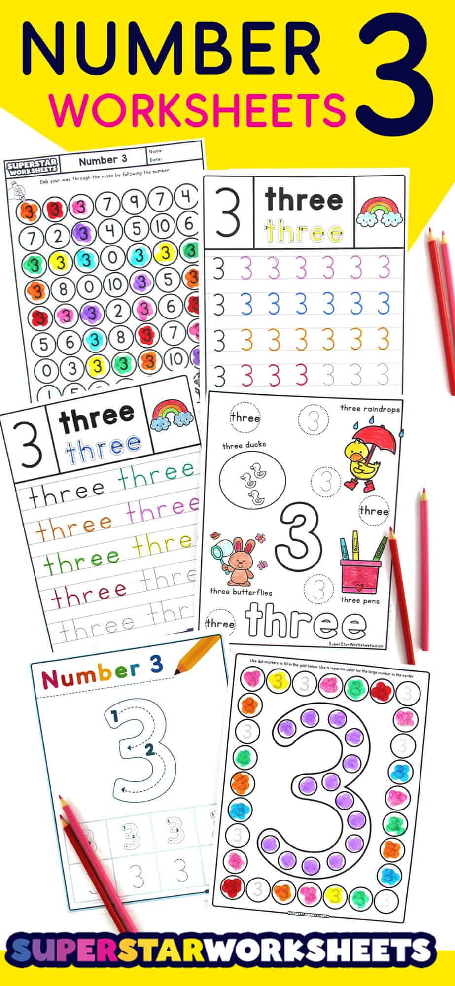 Number 4 Worksheets - Superstar Worksheets