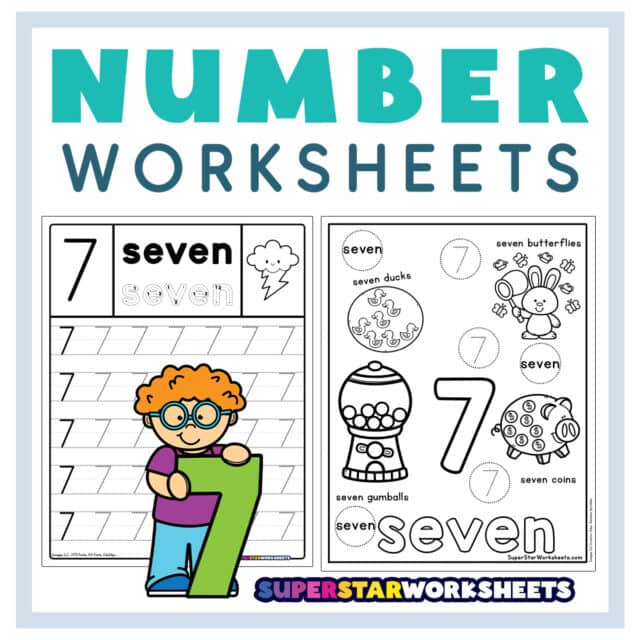 Number Worksheets - Superstar Worksheets