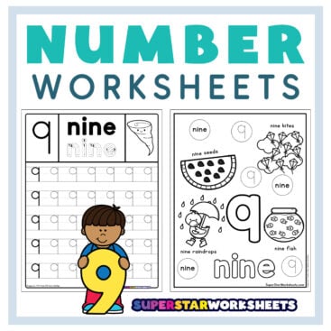Number 9 Worksheets - Superstar Worksheets