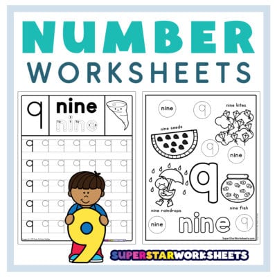 Number 9 Worksheets - Superstar Worksheets