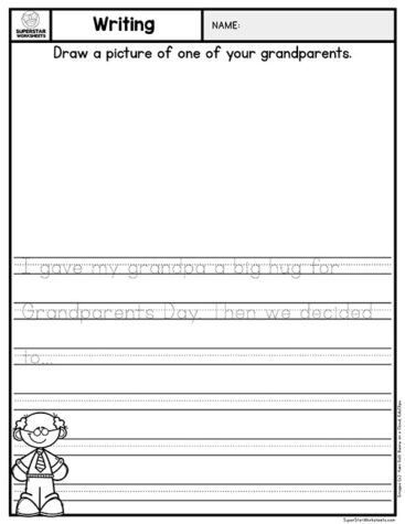Grandparents Day Printables - Superstar Worksheets