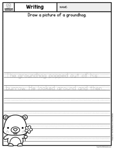 Groundhog Day Worksheets (Free Printables) - Superstar Worksheets