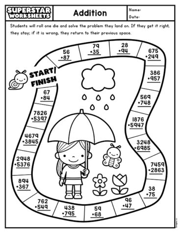 Addition with Regrouping Worksheets - Superstar Worksheets