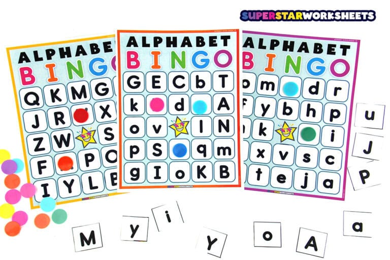 Alphabet BINGO - Superstar Worksheets