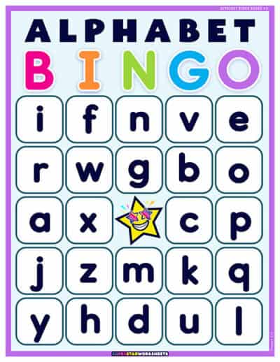 Alphabet BINGO - Superstar Worksheets