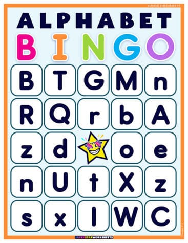 Alphabet BINGO - Superstar Worksheets