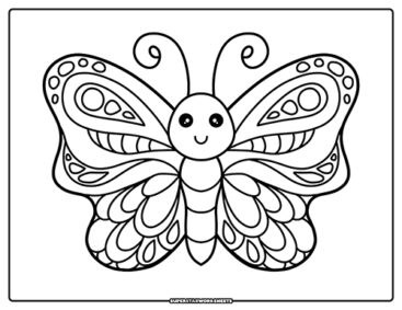 Butterfly Coloring Pages (Free Printables) - Superstar Worksheets