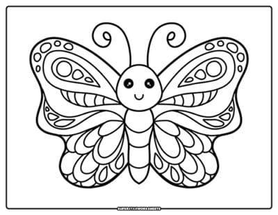 Butterfly Coloring Pages (Free Printables) - Superstar Worksheets