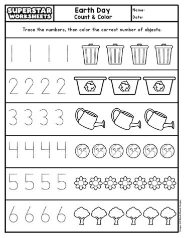 Earth Day Worksheets - Superstar Worksheets